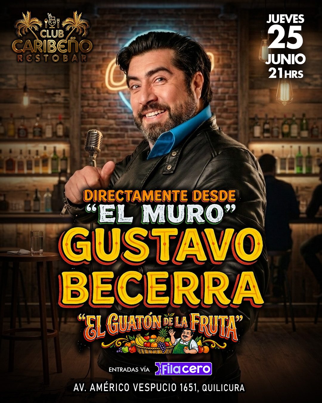 Gustavo Becerra en Club Caribeño
